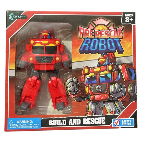Toys | New Fire Rescue Robot Build And Rescue Change Robot Into A ...